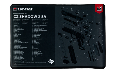 TEKMAT PSTL MAT FOR CZ SHADOW 2 SA - Vandalia Range and Armory